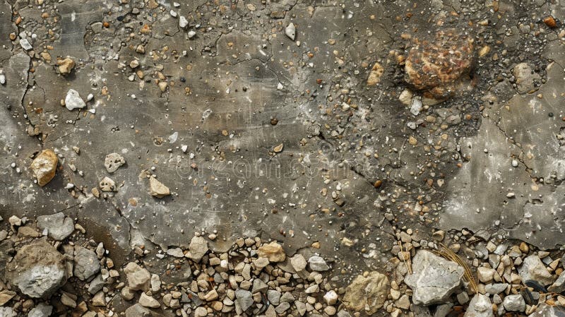 Bits of Gravel and Debris are Tered Ast the Co Surface Adding To the ...
