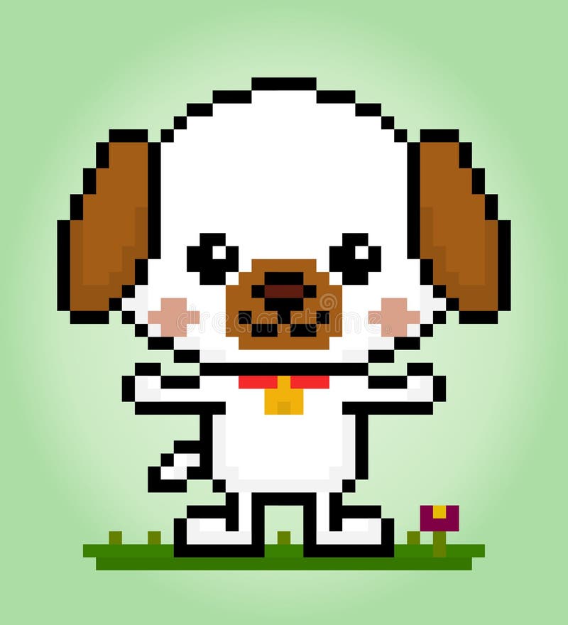 Pixel Dogs Stock Illustrations – 184 Pixel Dogs Stock Illustrations ...