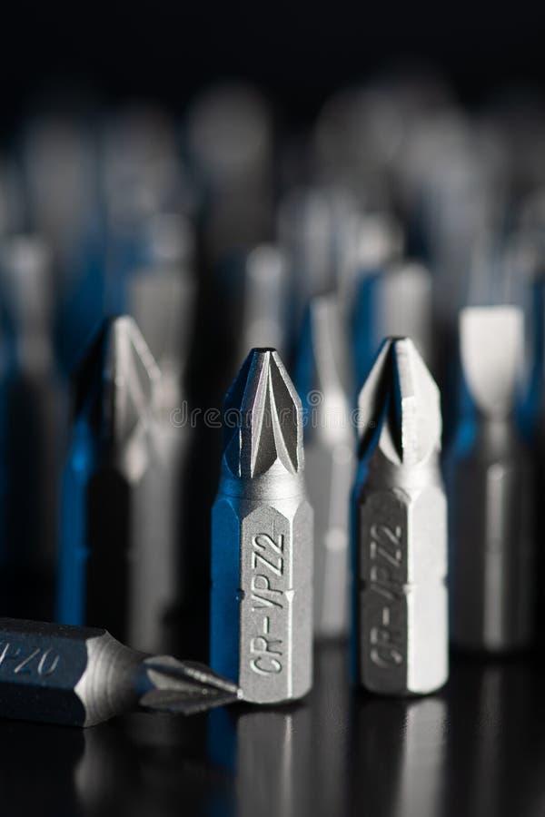 Bits for Screwdriver and Screwdriver Stock Image - Image of screwdriver ...