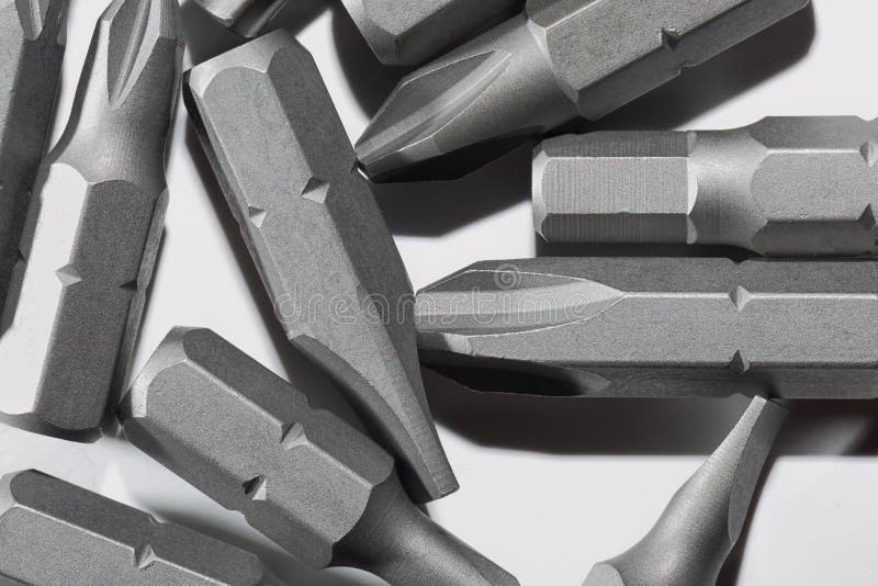 Bits for screwdriver stock photo. Image of construction - 64032982