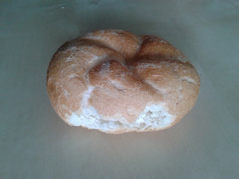 Bitten Bread on a White Plate Stock Photo - Image of baked, bitten ...