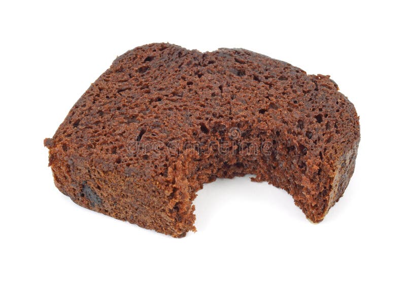Bitten chocolate cake stock image. Image of baked, cake - 16037011