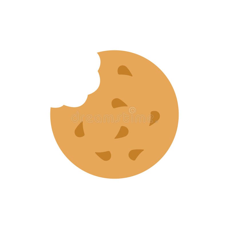 Bitten Cookies With Chocolate Chip Stock Vector - Illustration of ... Bitten Cookies With Chocolate Chip Stock Vector - Illustration of ...