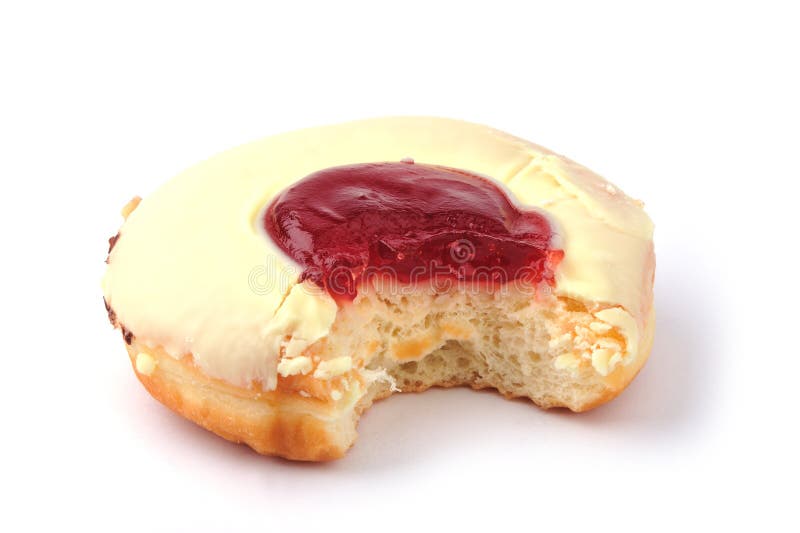 Bitten donut stock photo. Image of yummy, baked, dessert - 7261792