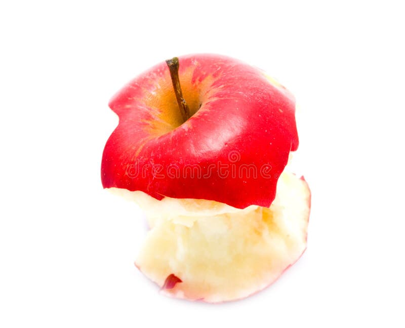 Bitten red apple stock image. Image of isolation, market - 13109731
