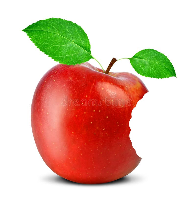 Bitten red apple stock image. Image of ecology, nature - 26752857