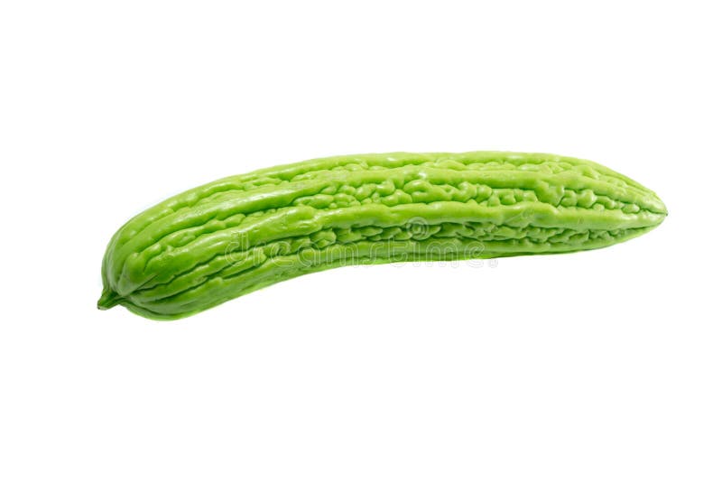 Bitter Gourd on White Background Stock Image - Image of ingredient ...