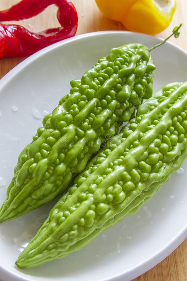 Bitter Melon Bitter Gourd Close Up Stock Photo - Image of chinese ...