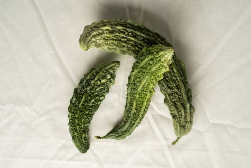 Bitter Melon vegetable stock image. Image of gourd, green - 264905685