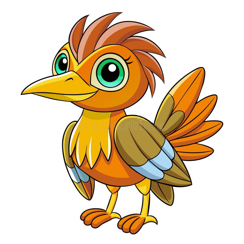 Bittern Bird Learns Vector Kawaii Stock Vector - Illustration of deer ...