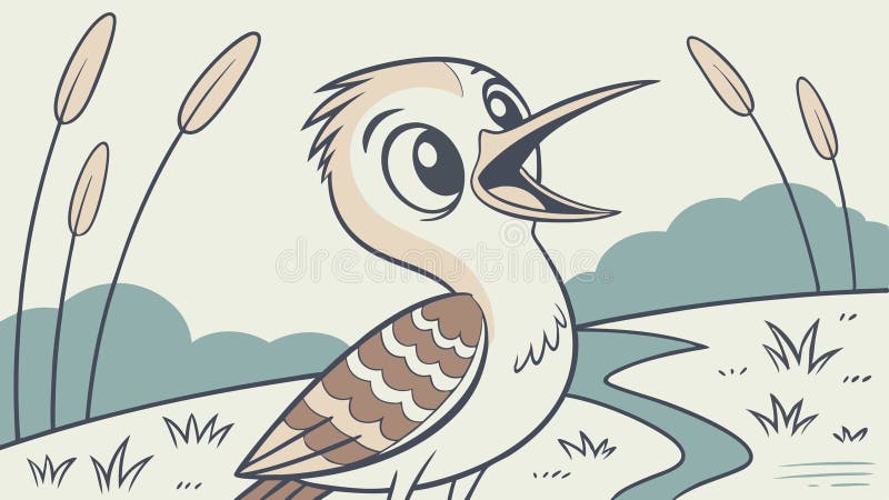 Bittern Bird Upset Walks Forest Vector Stock Vector - Illustration of ...