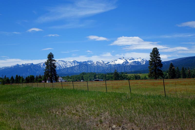 Bitterroot Mountain Valley - Montana Stock Image - Image of outdoors ...