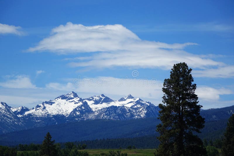Bitterroot Mountains - Montana Stock Photo - Image of background ...