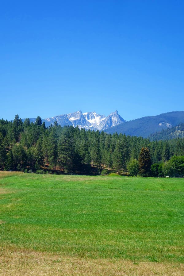 Bitterroot Mountains Near Hamilton, Montana Stock Image - Image of ...