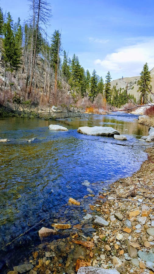 Bitterroot river stock photo. Image of rock, fork, river - 89020650