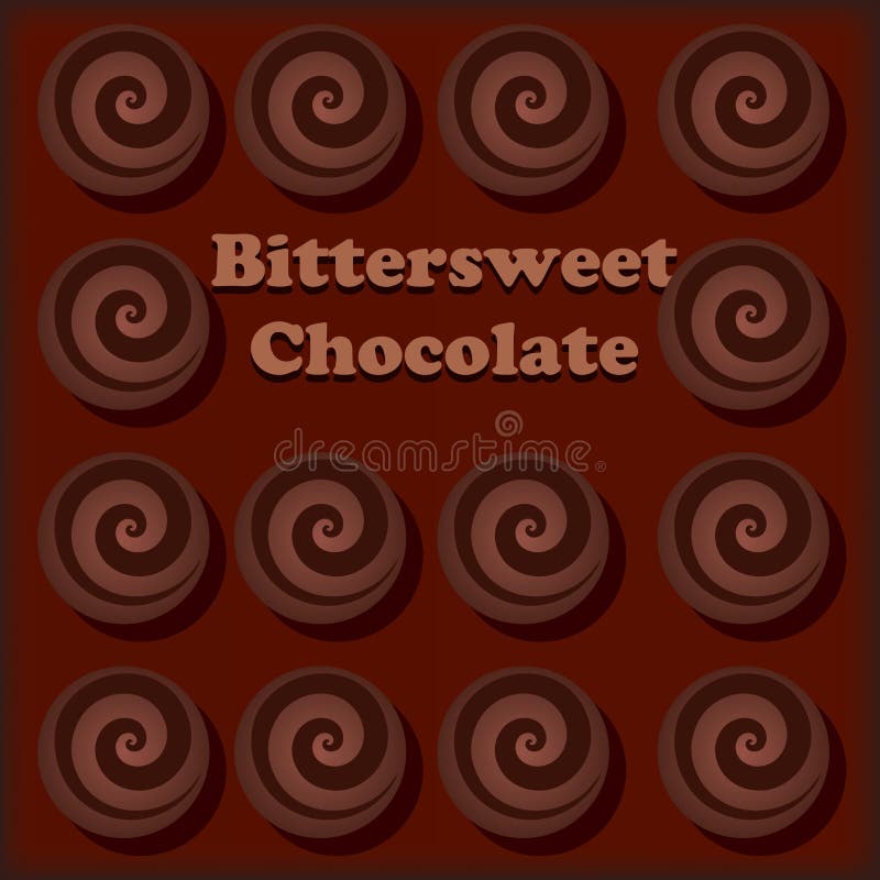 Bittersweet Chocolate Poster Stock Vector - Illustration of business ...