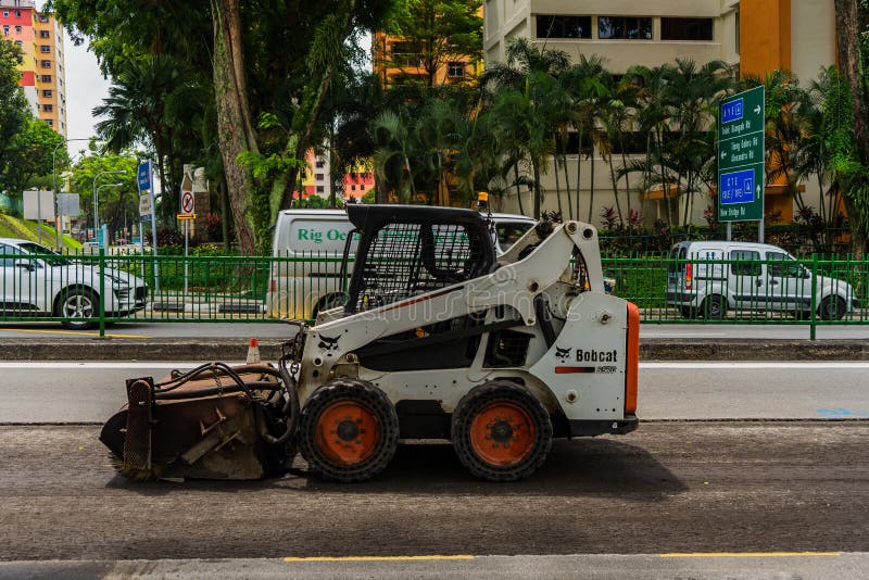 Bitumen and Asphalt Paver Machine on the Road Editorial Photo - Image ...
