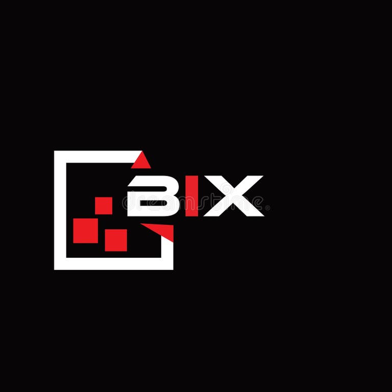 BIX Creative Minimalist Letter Logo. BIX Unique Vector Initials ...