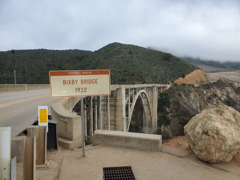 Bixby Bridge, Big Sur stock image. Image of town, building - 254800407