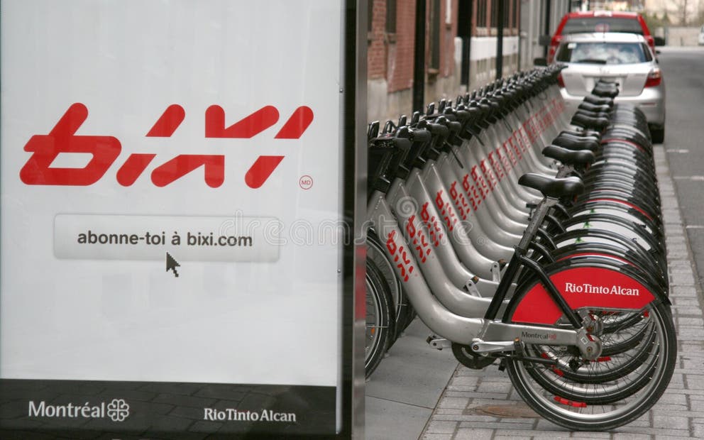 Bixi Bikes editorial photo. Image of cart, group, town - 21624201