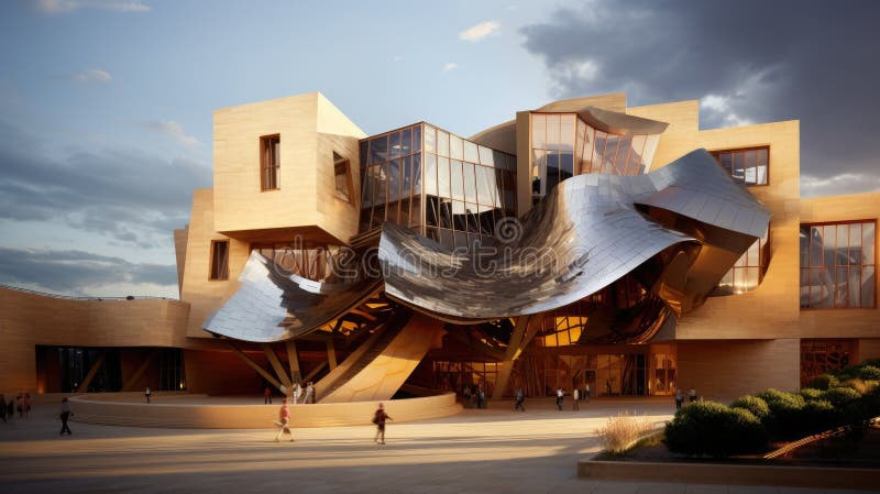 Bizarre Architecture of Art Building, Creative Comeliness Stock Photo ...