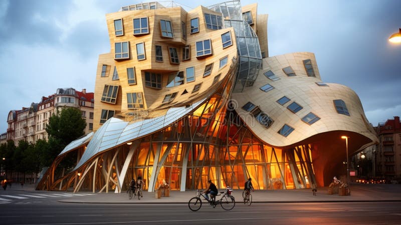 Bizarre Architecture of Art Building, Creative Comeliness Stock Image ...