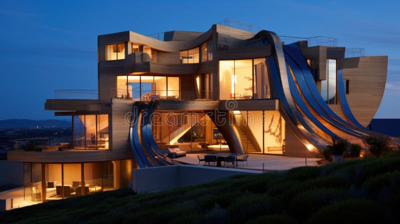 Bizarre Architecture of Art Building, Creative Comeliness Stock Image ...