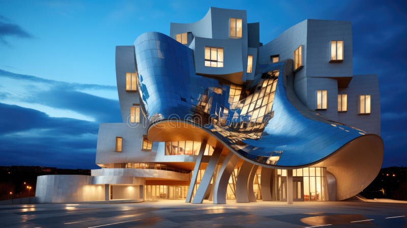Bizarre Architecture of Art Building, Creative Comeliness Stock Image ...
