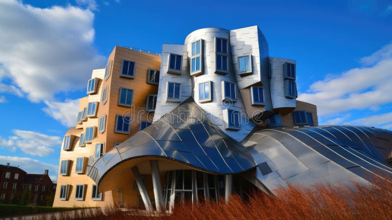 Bizarre Architecture of Art Building, Creative Comeliness Stock Image ...