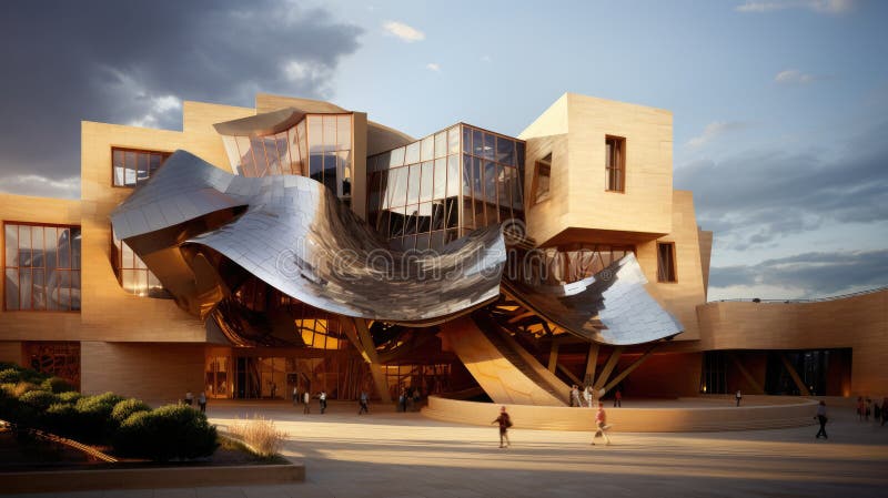 Bizarre Architecture of Art Building, Creative Comeliness Stock Image ...