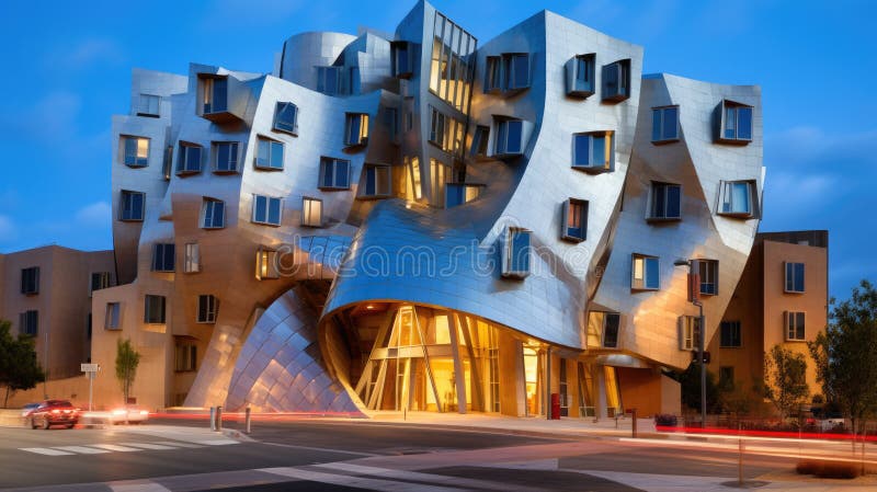 Bizarre Architecture of Art Building, Creative Comeliness Stock Image ...