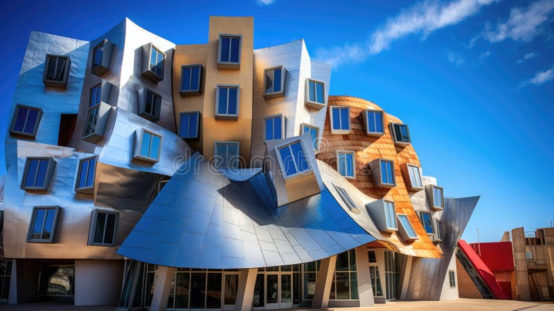 Bizarre Architecture of Art Building, Creative Comeliness Stock Image ...