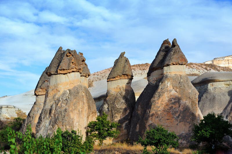 Bizarre Forms of Relief of Turkish Cappadocia. Goreme National P Stock ...