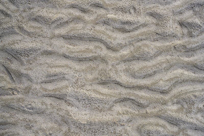 A Bizarre Pattern of Waves on the Sand Stock Image - Image of view ...