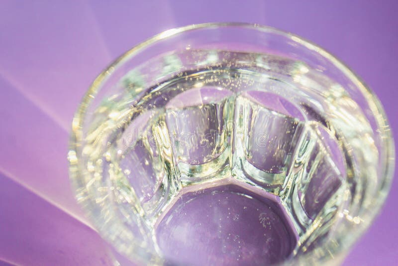 Bizarre Patterns from the Sun on a Lilac Table. the Sun`s Rays Pass ...