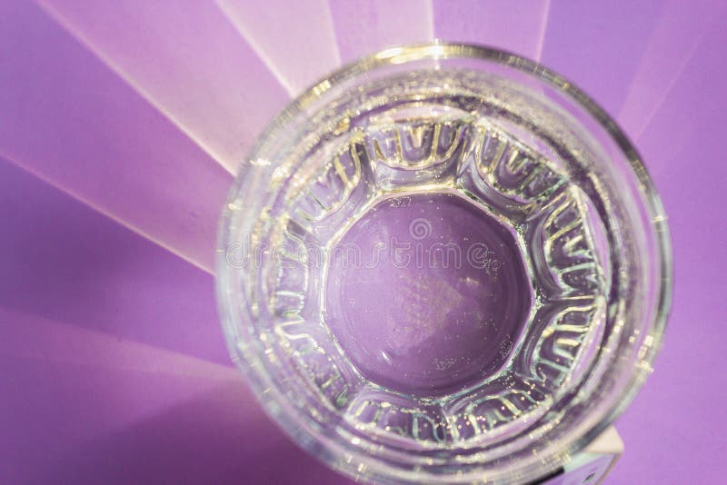 Bizarre Patterns from the Sun on a Lilac Table. the Sun`s Rays Pass ...