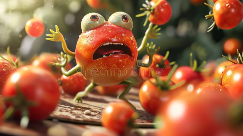 In a Bizarre Twist a Tomatoshaped Alien from Outer Space is Seen ...