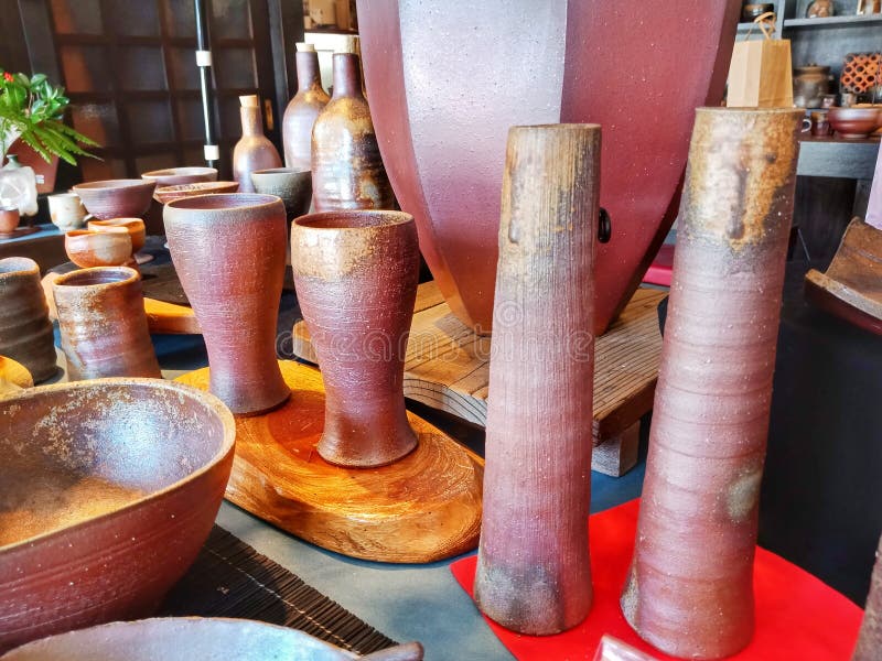 Bizen pottery stock photo. Image of indoor, abstract - 137013232