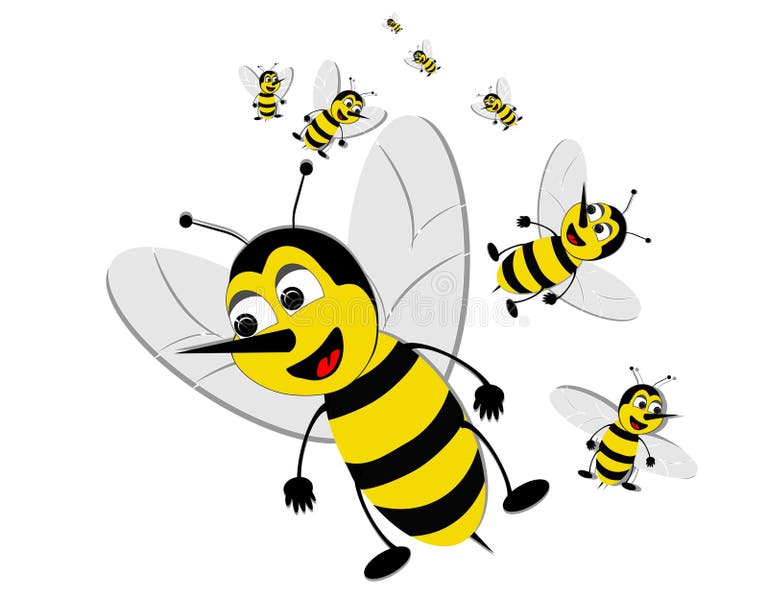 Swarm Bees Cartoon Stock Illustrations – 678 Swarm Bees Cartoon Stock ...