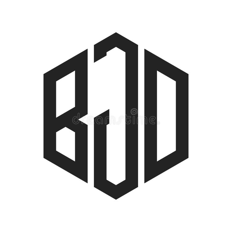 BJD Logo Design. Initial Letter BJD Monogram Logo Using Hexagon Shape ...
