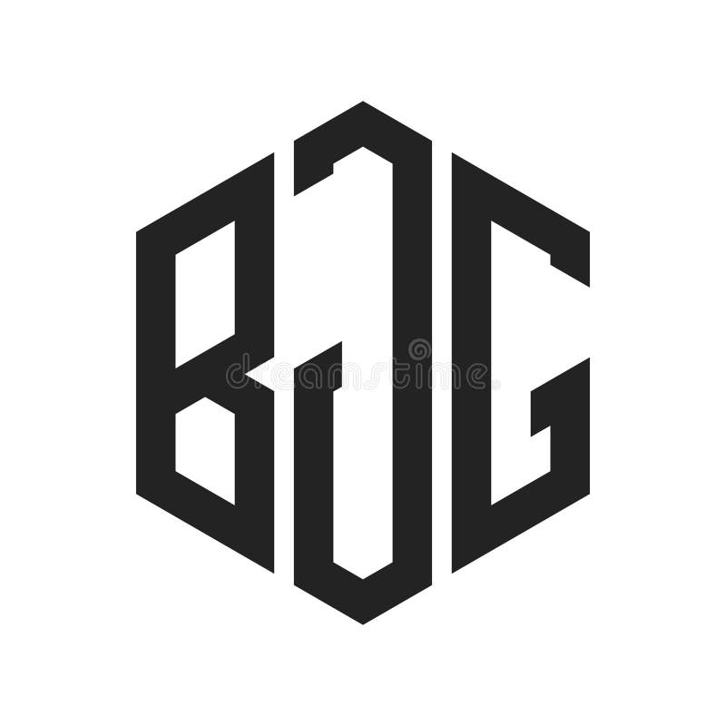 BJG Logo Design. Initial Letter BJG Monogram Logo Using Hexagon Shape ...