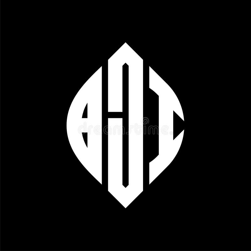 BJI Circle Letter Logo Design with Circle and Ellipse Shape. BJI ...