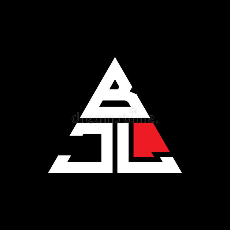 BJL Triangle Letter Logo Design with Triangle Shape. BJL Triangle Logo ...