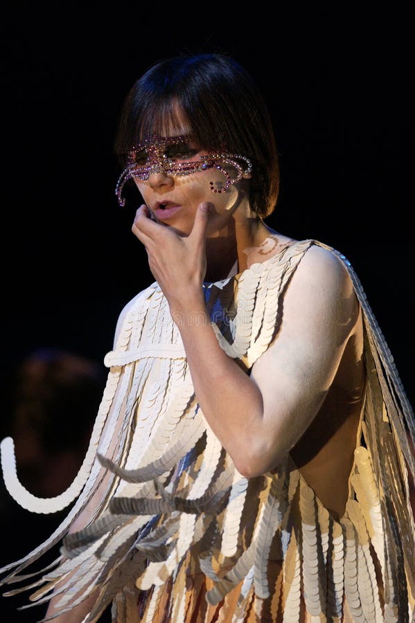 Bjork the Icelandic Singer during the Concert Editorial Image - Image ...