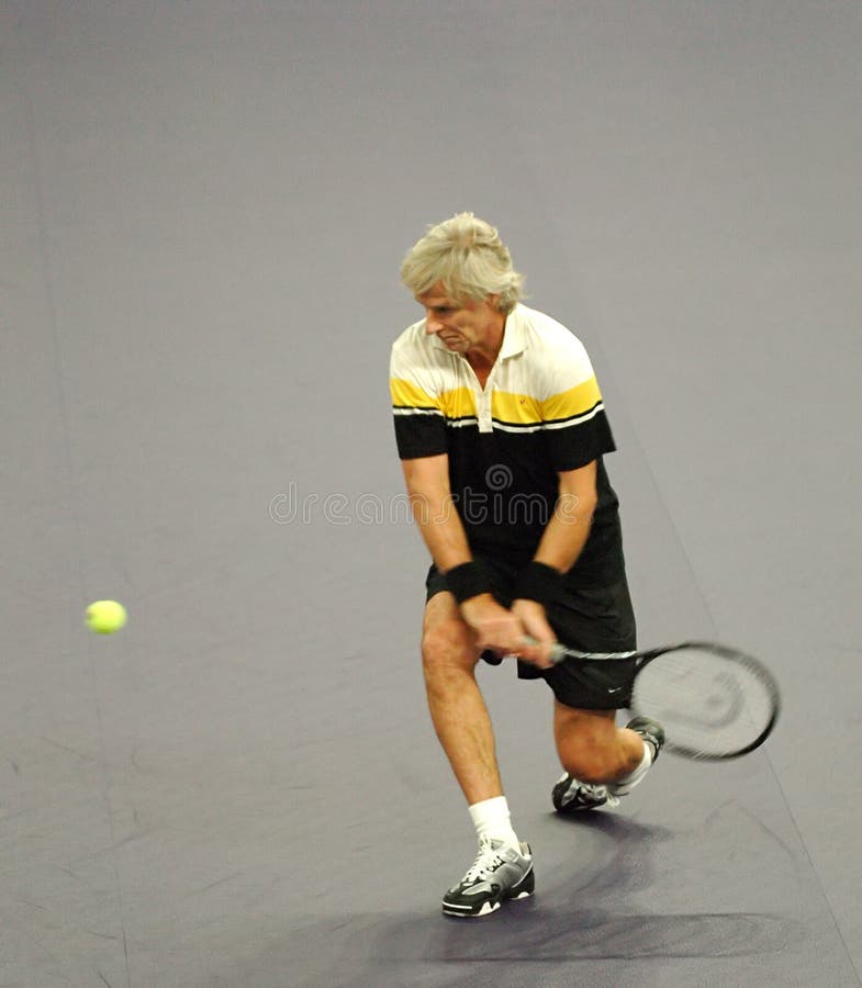 Bjorn Borg of Sweden in Actions Editorial Stock Image - Image of ...