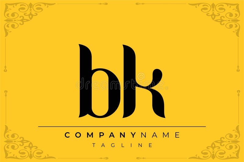 BK abstract luxury logo stock vector. Illustration of abstract - 362198134