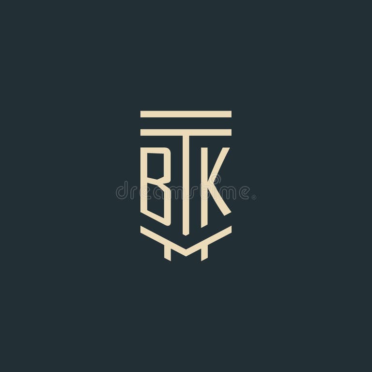 Bk Line Monogram Logo Stock Illustrations – 590 Bk Line Monogram Logo ...
