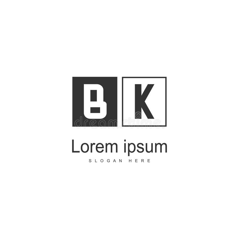 BK Letter Logo Design. Creative Modern BK Letters Icon Illustration ...