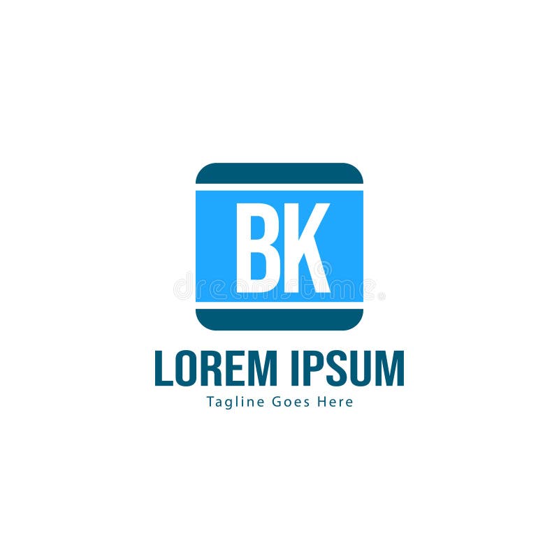BK Letter Logo Design. Creative Modern BK Letters Icon Illustration ...