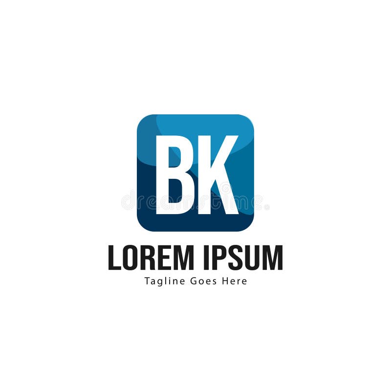 BK Letter Logo Design. Creative Modern BK Letters Icon Illustration ...